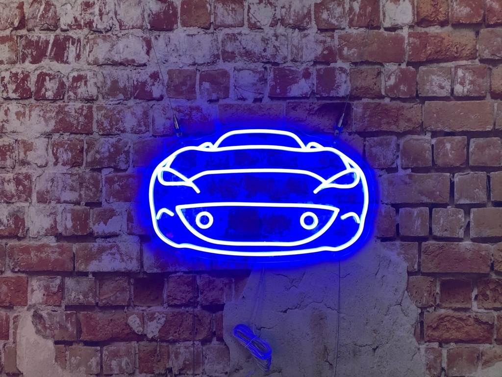 Mazda Miata ND LED Neon Sign (Front View) | OMG Roadster